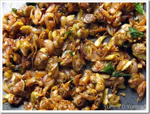 Clam/Kakka Irachi Fry | Yummy O Yummy